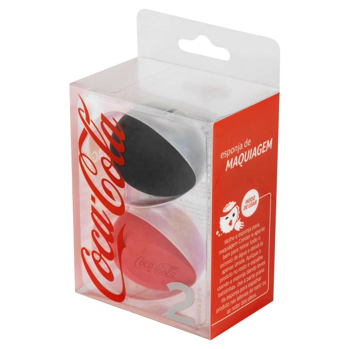 Esponja de Maquiagem Coca-Cola Condor | Toque Suave e Uniforme